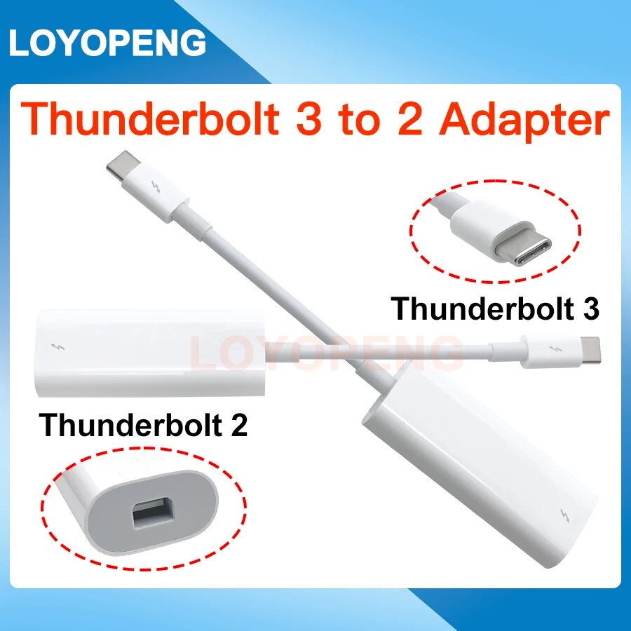 YOPOLEAN Адаптер Thunderbolt 3 USB-C на 2 Used