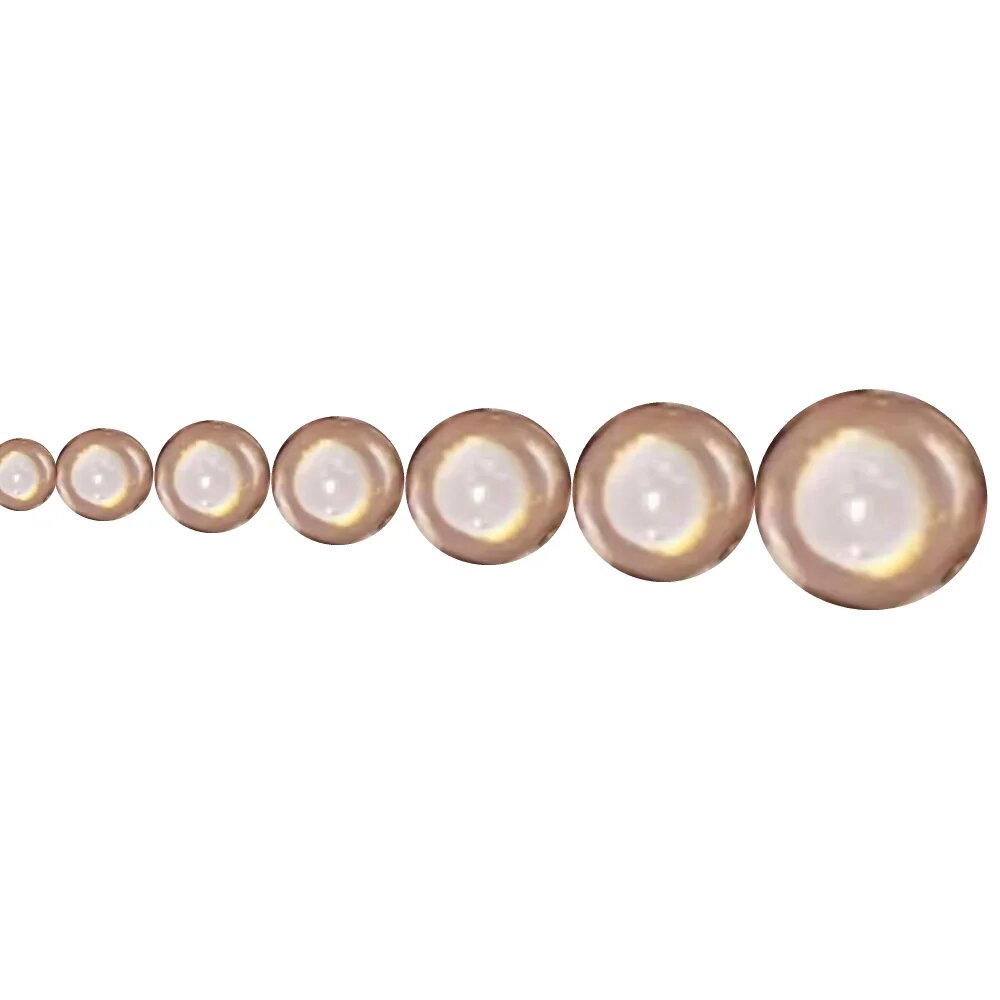 Светоотражающие акриловые бусины luckawk 4-30 мм Бежевый, 8mm 100pcs, champagne