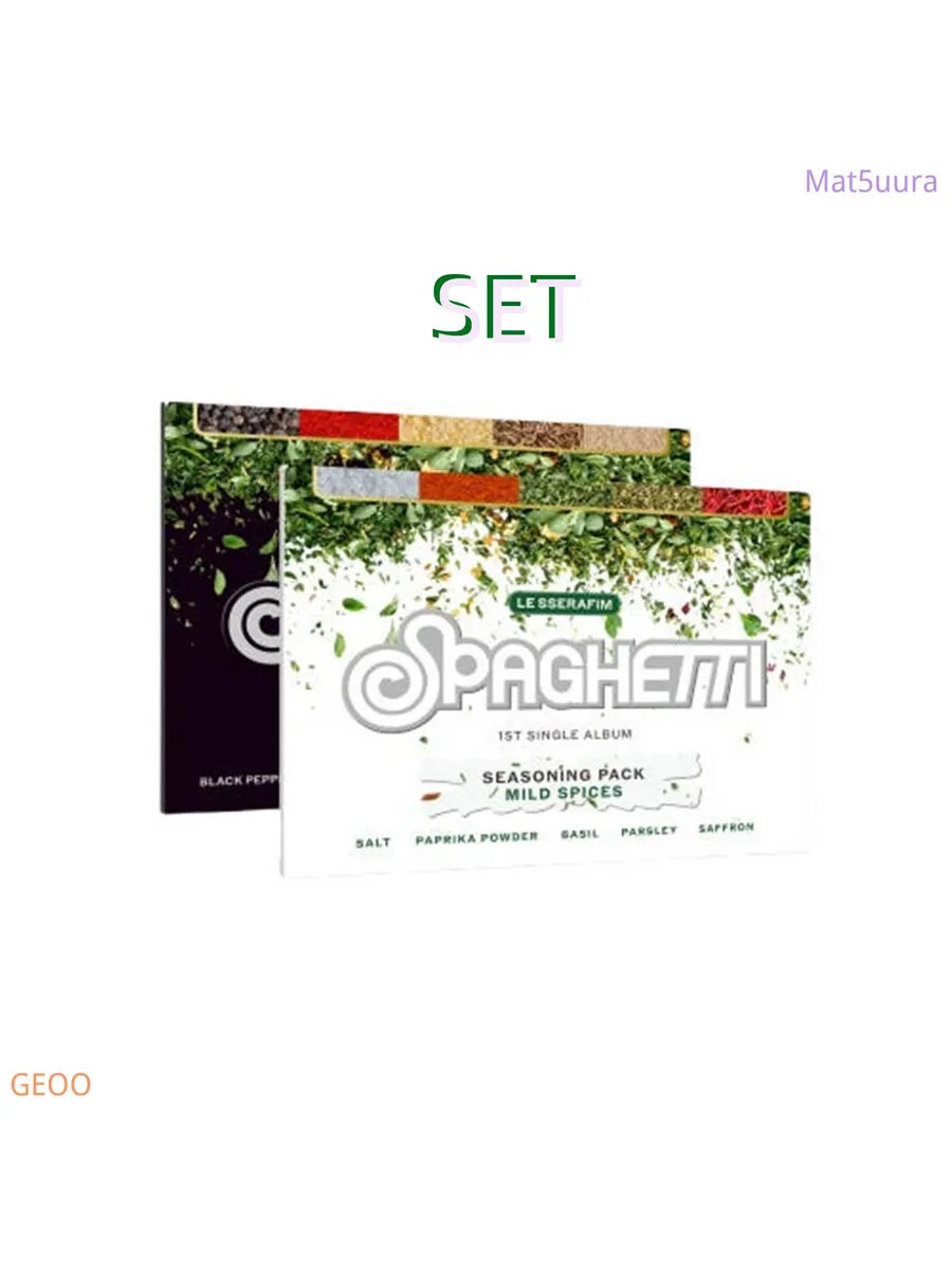 LE SSERAFIM 1st Single Album 'SPAGHETTI' (COMPACT ver)
