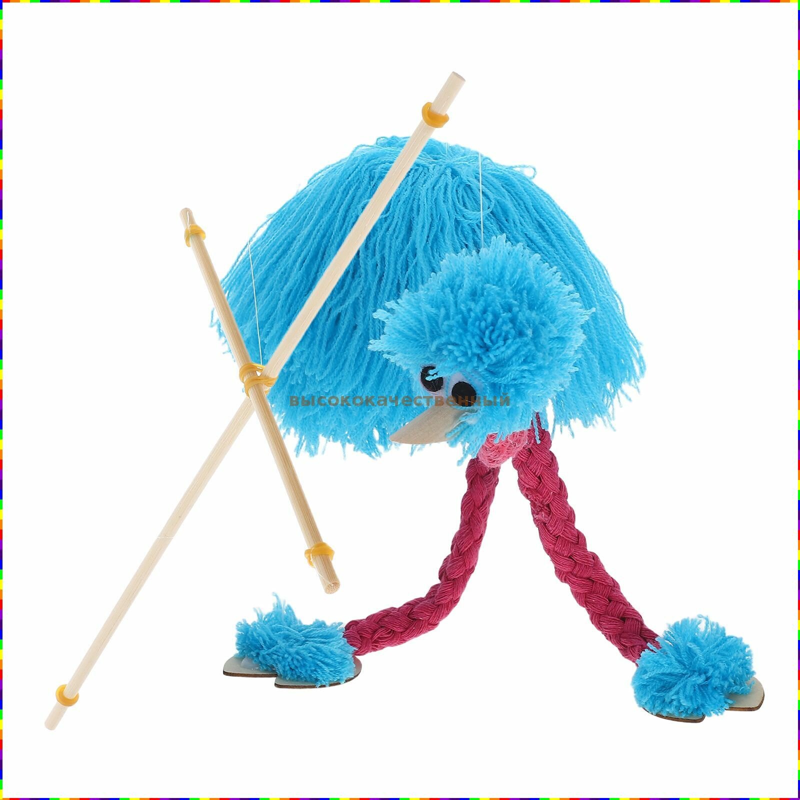 Деревянная кукла-марионетка из сосны для театральных постановок