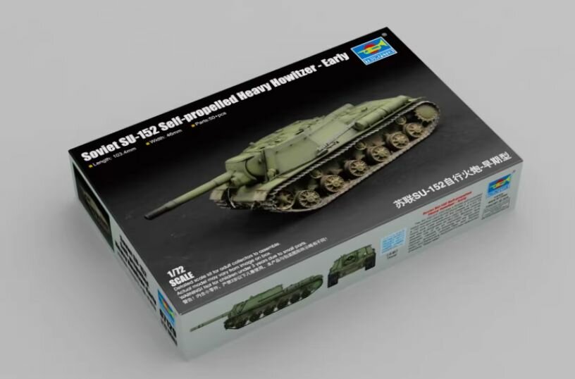 Trumpeter 1/72 07129 Советская самоходная тяжелая гаубица Су-152 Пластиковая модель танка