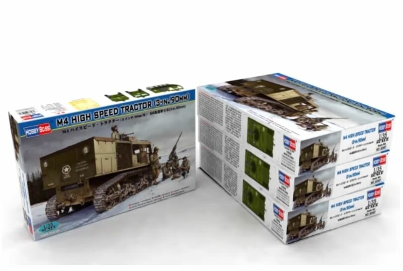 Hobbyboss 1/35 82407 M4 высокоскоростный трактор 3-дюймовый / 90 мм
