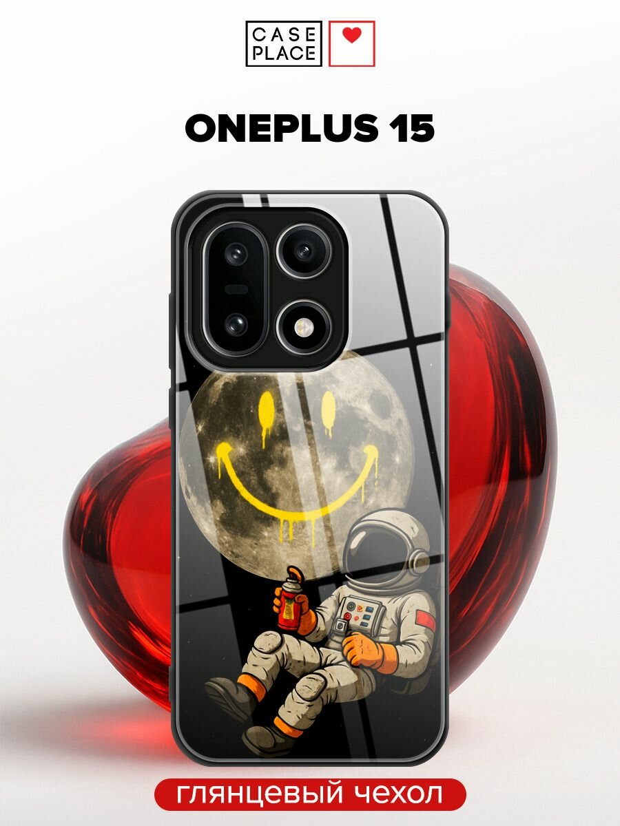 Чехол на OnePlus 15 / Ван Плас 15 с принтом "Граффити на луне"