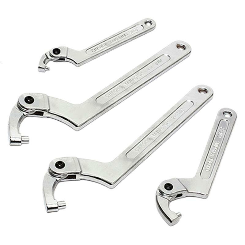 Регулируемый крючковый ключ для водосчетчиков, 4шт - круглая головка