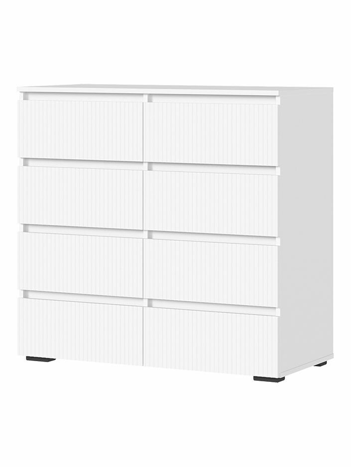 Комод для одежды и хранения вещей Хелен с ящиками, 100.2х46х95.8 см, Белый
