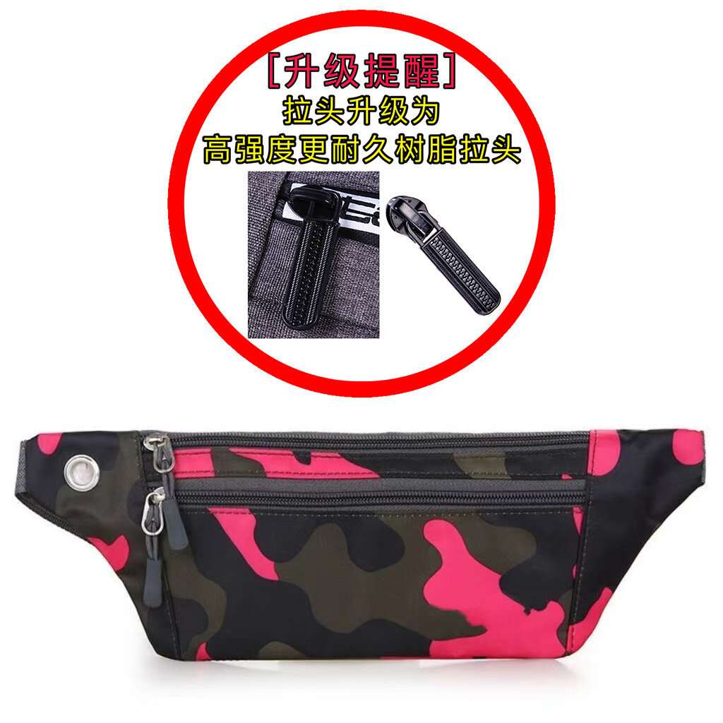 Оптовая продажа от производителя: облегающая поясная сумка, камуфляжная, клетчатая, однотонная, простой кошелек, спортивный невидимый легкий портативный кошелек для монет.