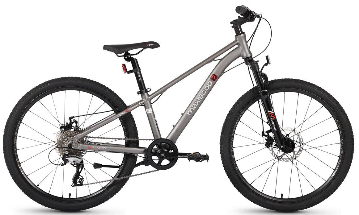 Подростковый велосипед Maxiscoo 7Bike 24' (2026) 24 Серый (130-150 см)