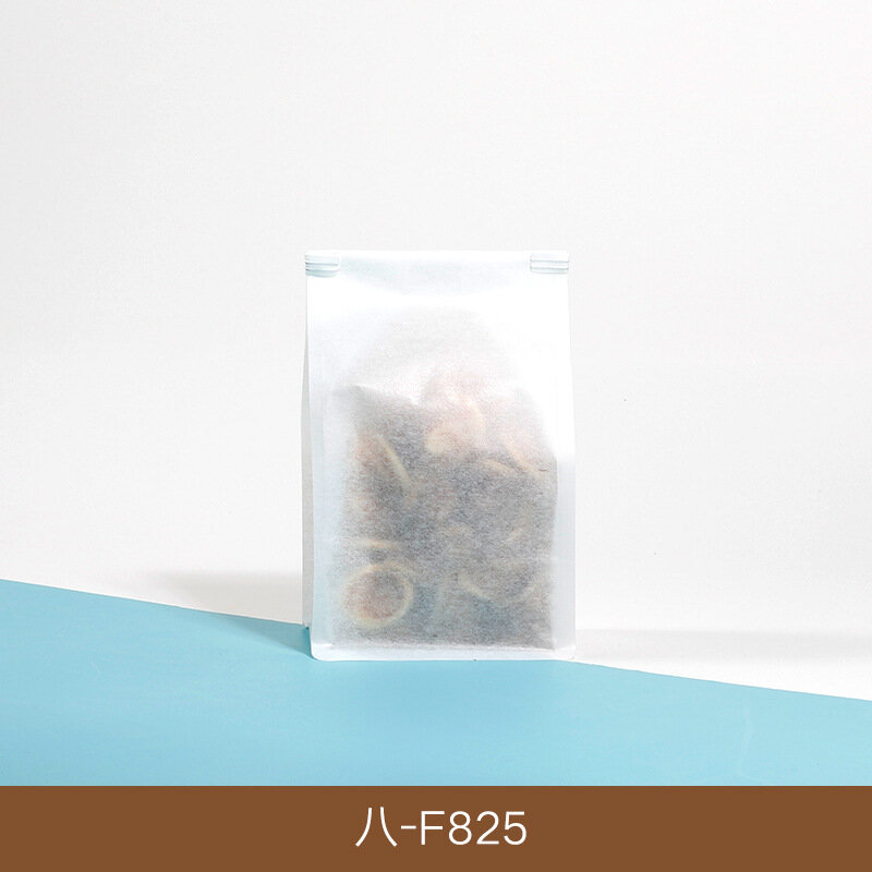 Пакет для хлеба, трехмерный, восьмишовный, с квадратным дном, из пергаментной бумаги, с проволочной запайкой края, для упаковки хлеба и выпечки.