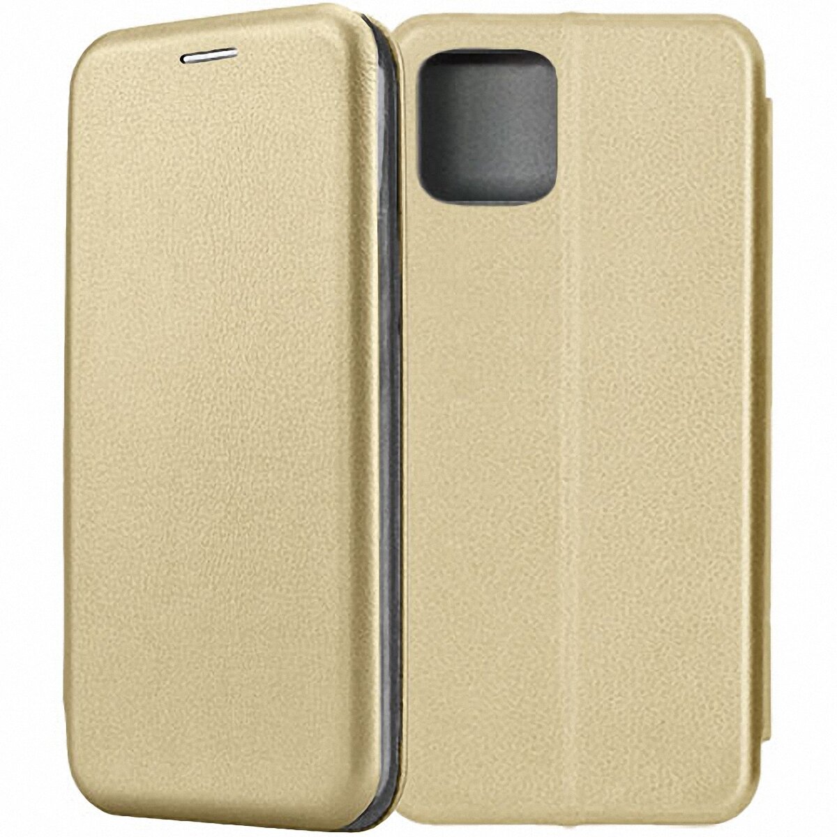 Чехол-книжка для Samsung Galaxy A03 A035 золотистый / подставка, отделение для карт