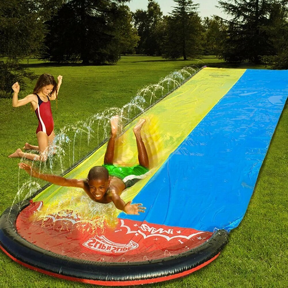 Надувная горка для детей PVC водная горка для игр на даче