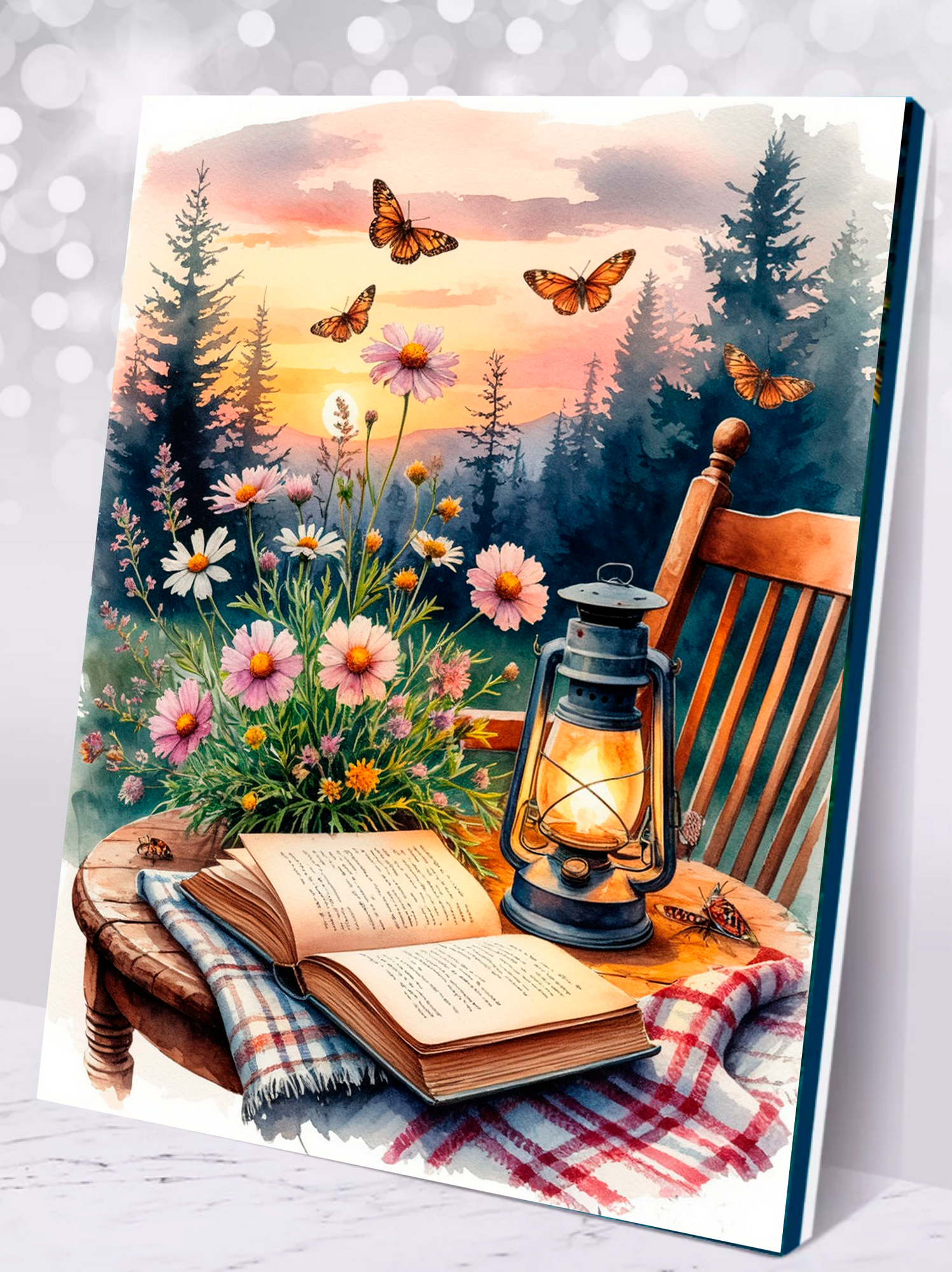 Картина по номерам Летний вечер 40х50 см, хлопковый холст на подрамнике, акрил, Art Hobby Home