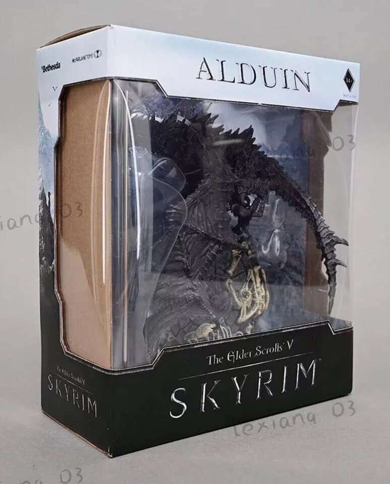 Фигурка дракона Алдуина из игры The Elder Scrolls V: Skyrim, высота 25 см, размах крыльев 30 см — фото 1