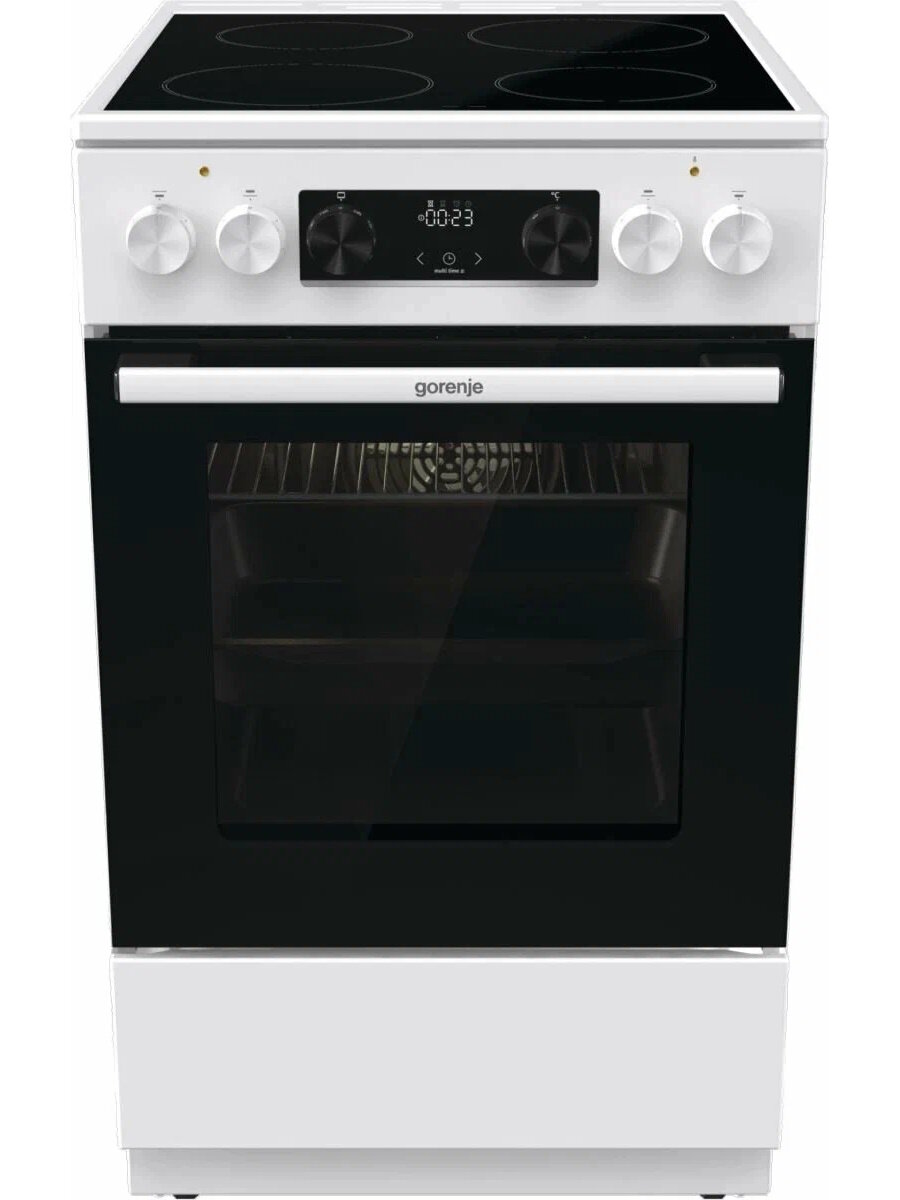 Плита Электрическая Gorenje GEC5C61WG белый стеклокерамика (без крышки)