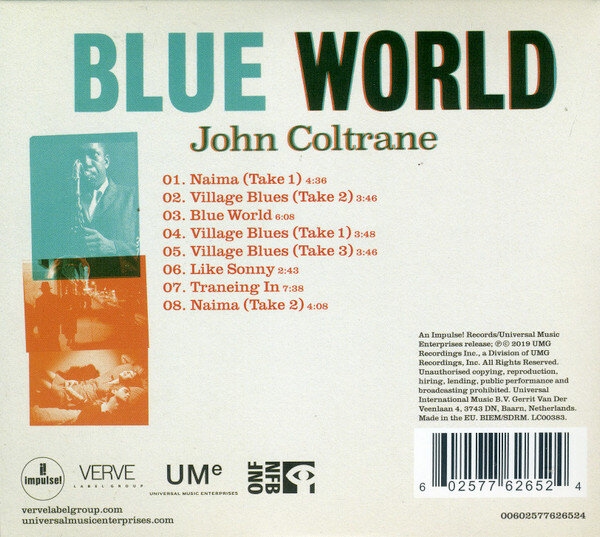 Аудио CD John Coltrane "Blue World" CD NEW — фото 1