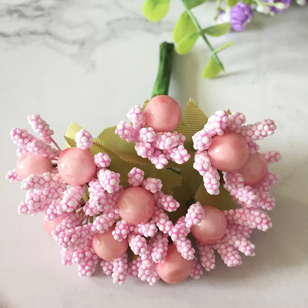 Розовые искусственные тычинки, 12 шт, Цвет: 31