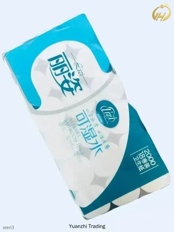Туалетная бумага Lizi 可湿水 Bathroom tissue 18 рулонов 2000 листов