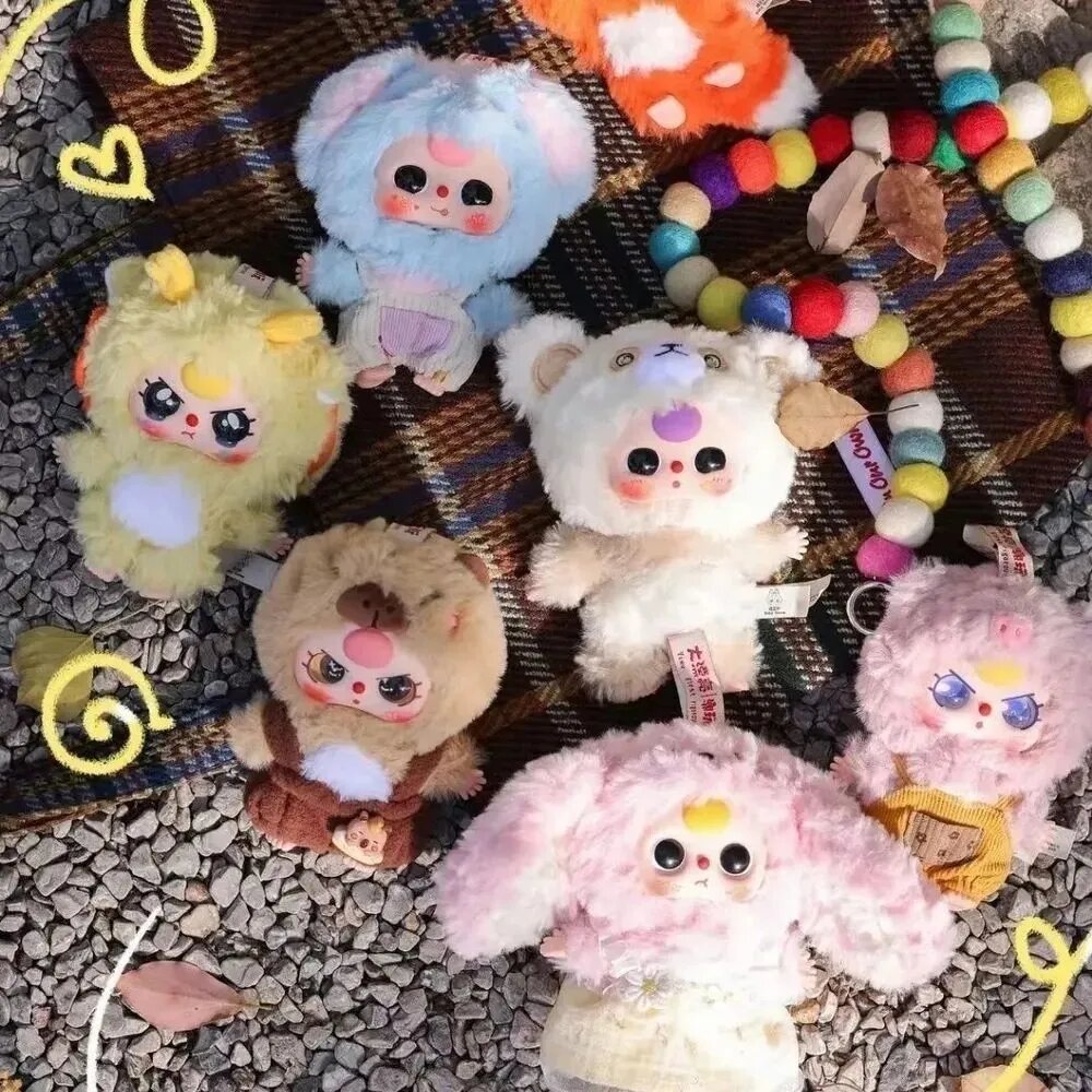 Baby Three Мягкая игрушка-брелок серия "Милый малыш" в слепом боксе, подарок6 штук