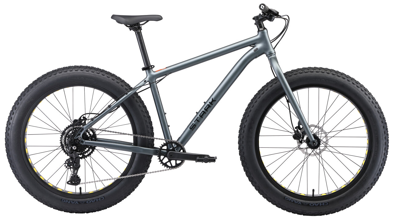 Горный велосипед Stark Fat 26.3 HD (2026) 17.5" Серо-черный (168-178 см)