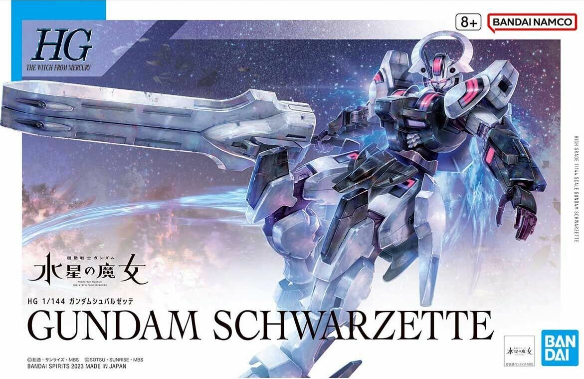 Сборка роботов BANDAI GUNDAM 1/144 HG Schwarzette (Mobile Suit : The Witch from Mercury)