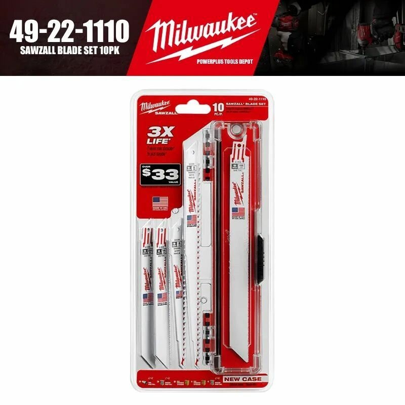 Milwaukee 49-22-1110 Набор лезвий SAWZALL 10PK Аксессуары для инструментов