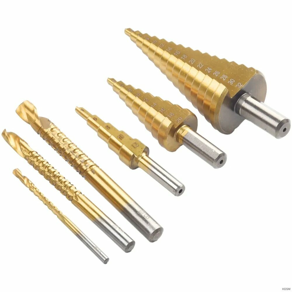 Ступенчатое сверло pagoda drill из 6 частей