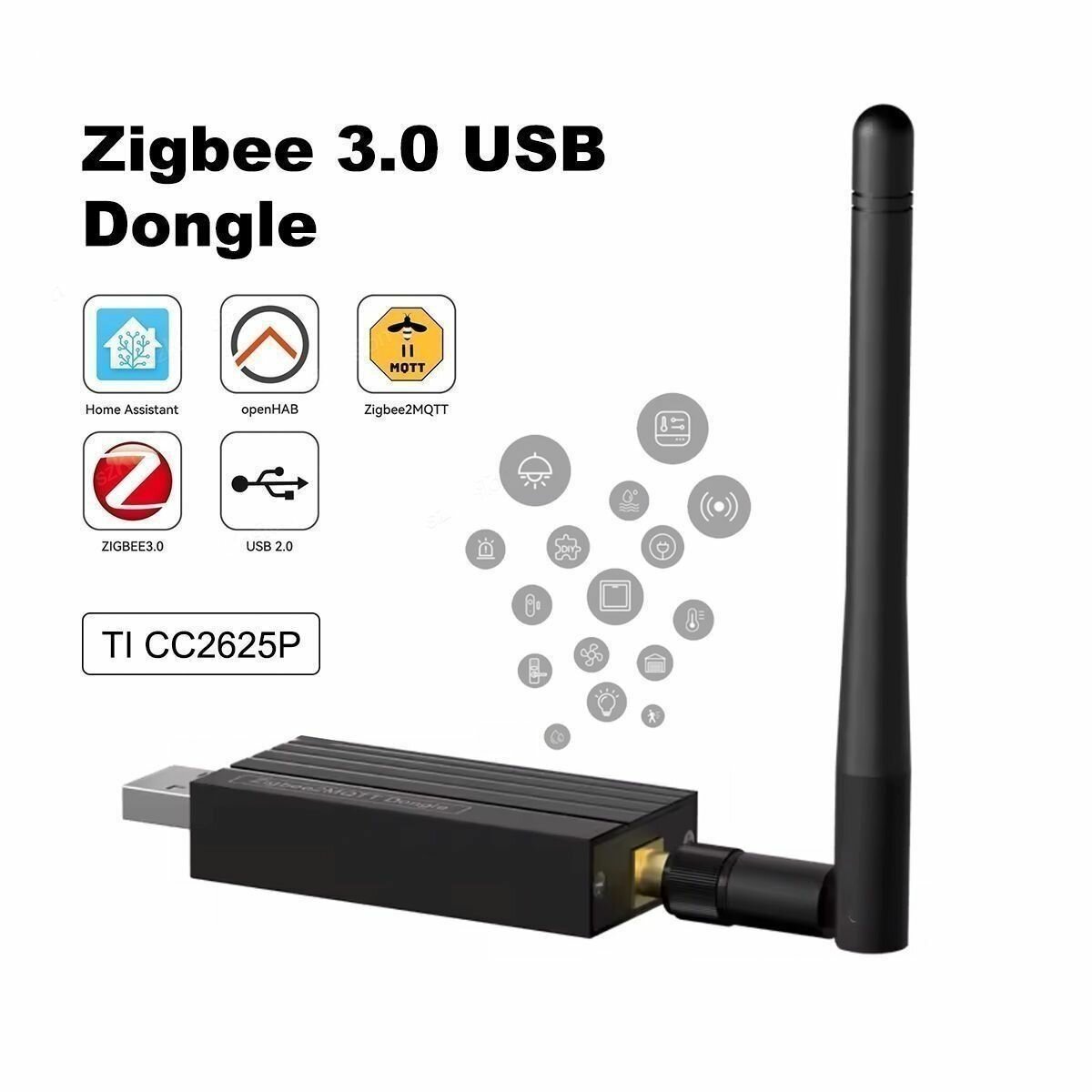 Эксклюзивный ключ Zigbee USB 3.0 для интеграции с Home Assistant и Zigbee2mqtt