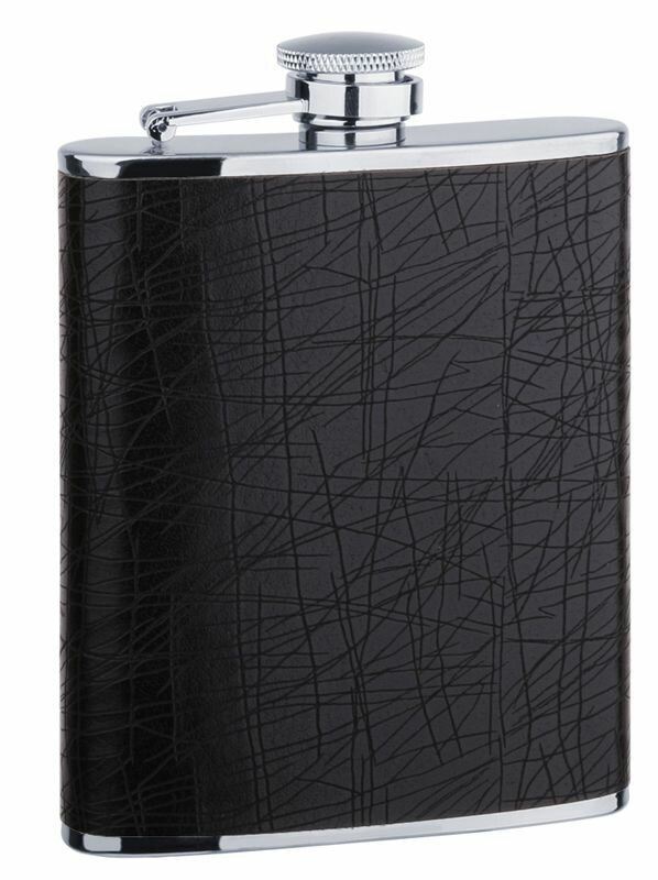 Фляга S.Quire 0,18 л, сталь, иск. кожа