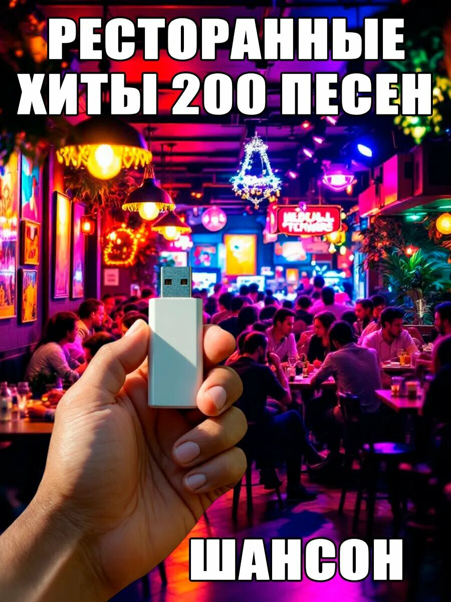 Сборник хитов 200 Песен | Шансон на USB флешке