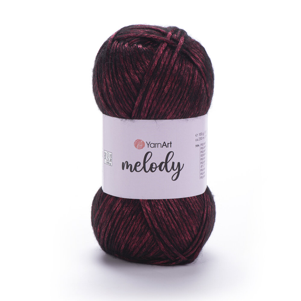 Пряжа для вязания YarnArt Melody 888 тёмно-красный 100 гр/230 м 9% шерсть, 70% полиамид, 21% акрил