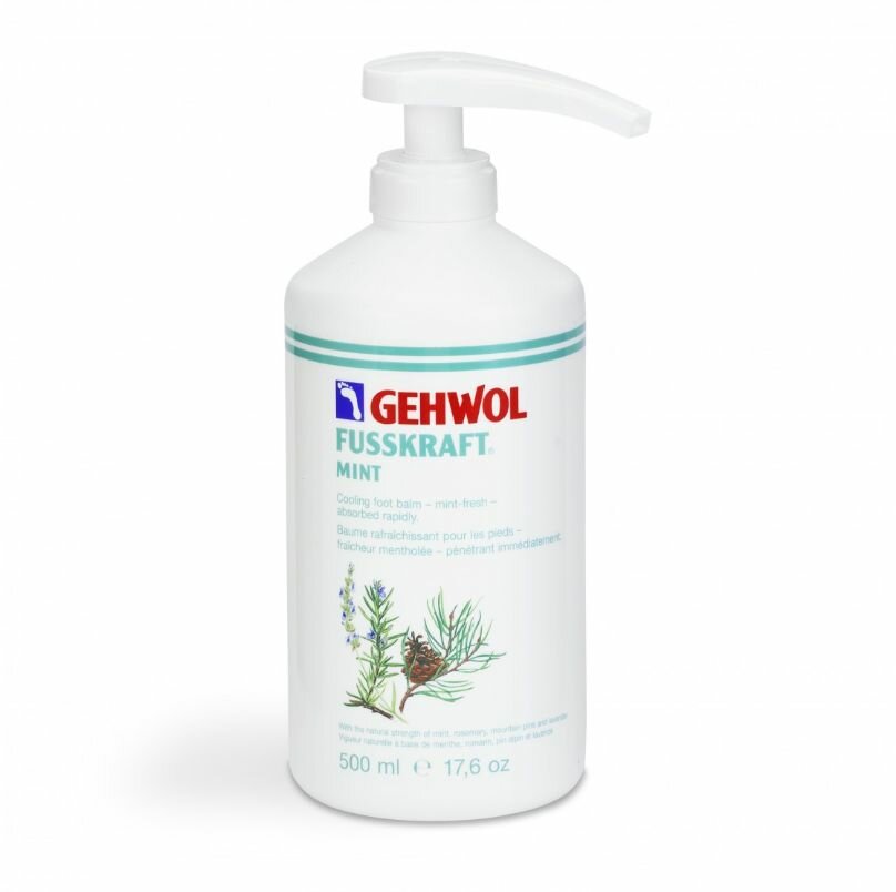 Gehwol - Gehwol Fusskraft Refreshing Cream (Mint) Мятный охлаждающий бальзам для ног 500 мл