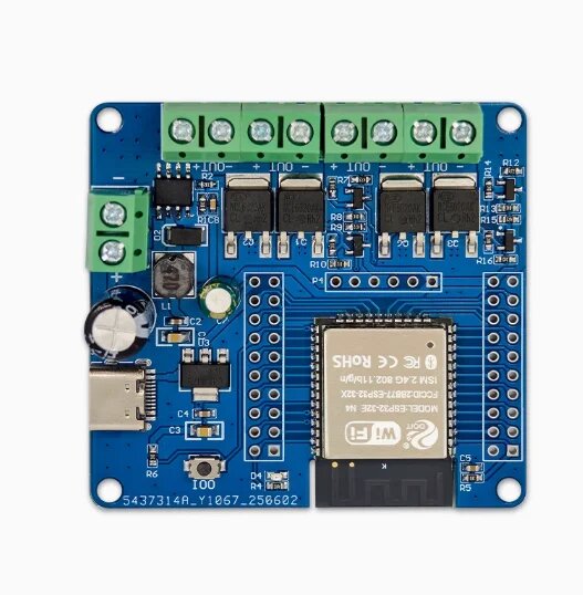 ESP32 WiFi релейный модуль 4 канала