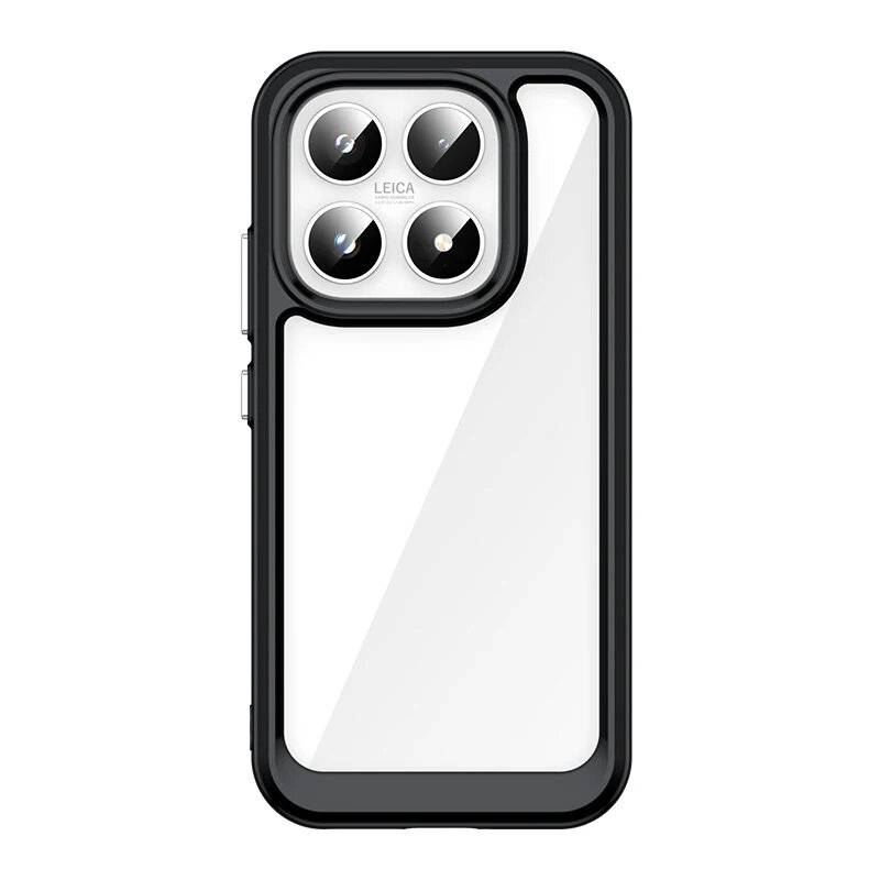 Прозрачный чехол для Xiaomi 17, противоударный бампер с мягкими краями, жесткий, полупрозрачный, для Xiaomi 17