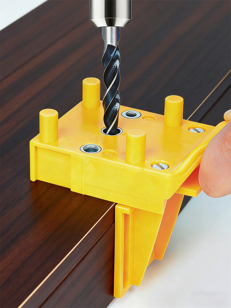 Мебельный кондуктор для сверления отверстий, шаблон для сборки мебели, инструмент / приспособление для шкантов, конфирматов, чопиков, самоцентрирующий направляющий локатор универсальный