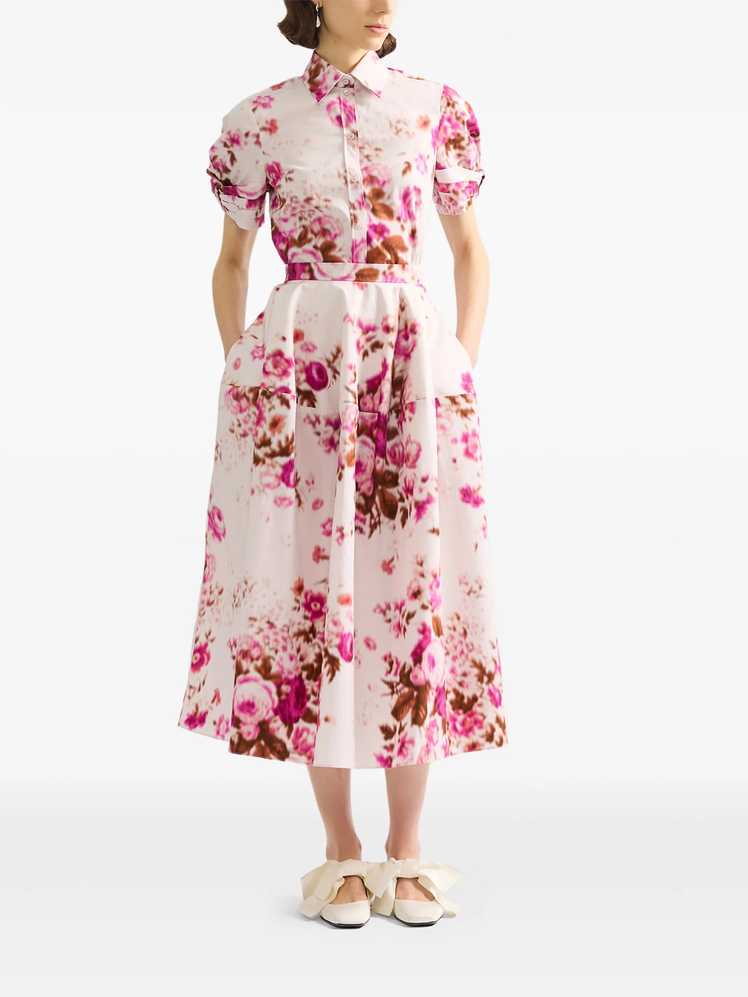 Юбка Erdem Floral-pattern skirt
