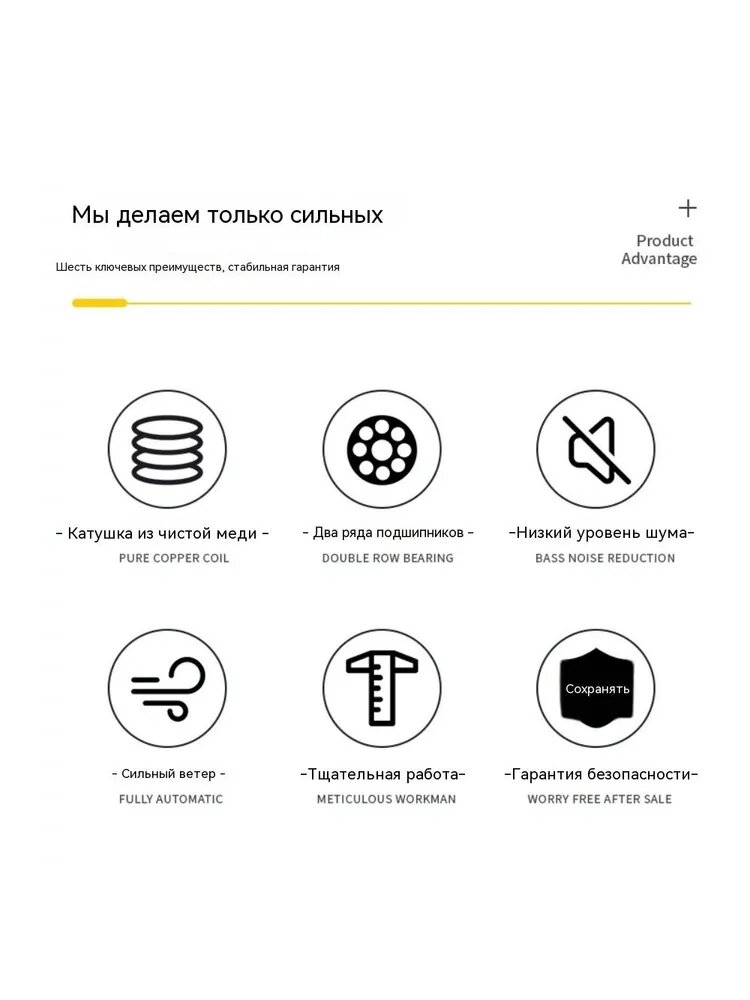 Вентилятор для настенного котла 35W с медной обмоткой, двойным подшипником, низким уровнем шума — фото 1