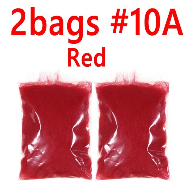 2 пакета заячья шерсть #10A Red, Красный