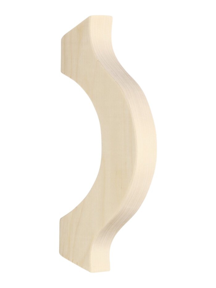 Ручка деревянная для бани и сауны, 22×7.5×26 см