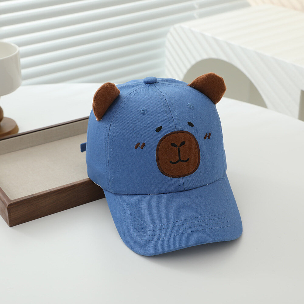 DIY Кепка Детская Капибара Буква Вышитая Солнцезащитная Хлопок