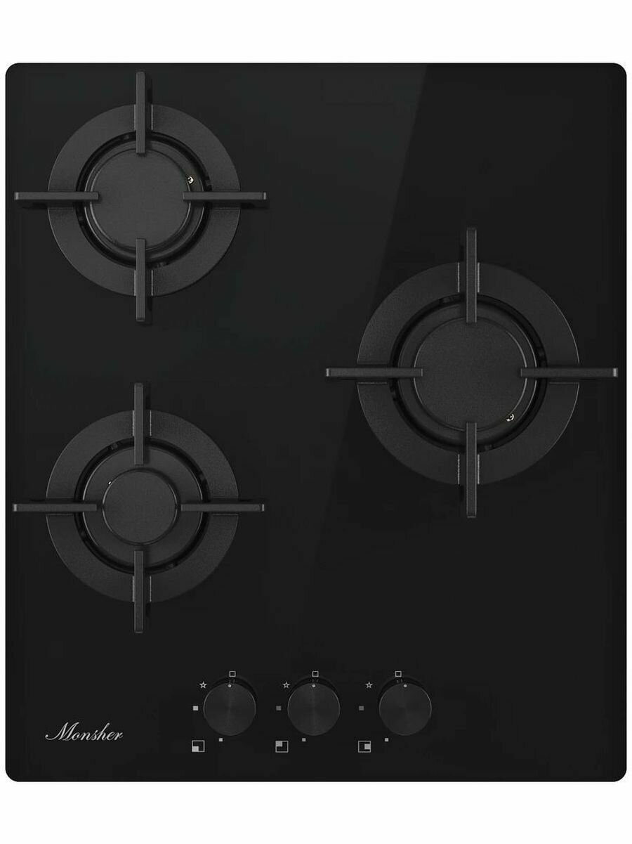 Встраиваемая газовая панель MONSHER MGG 44 Noir