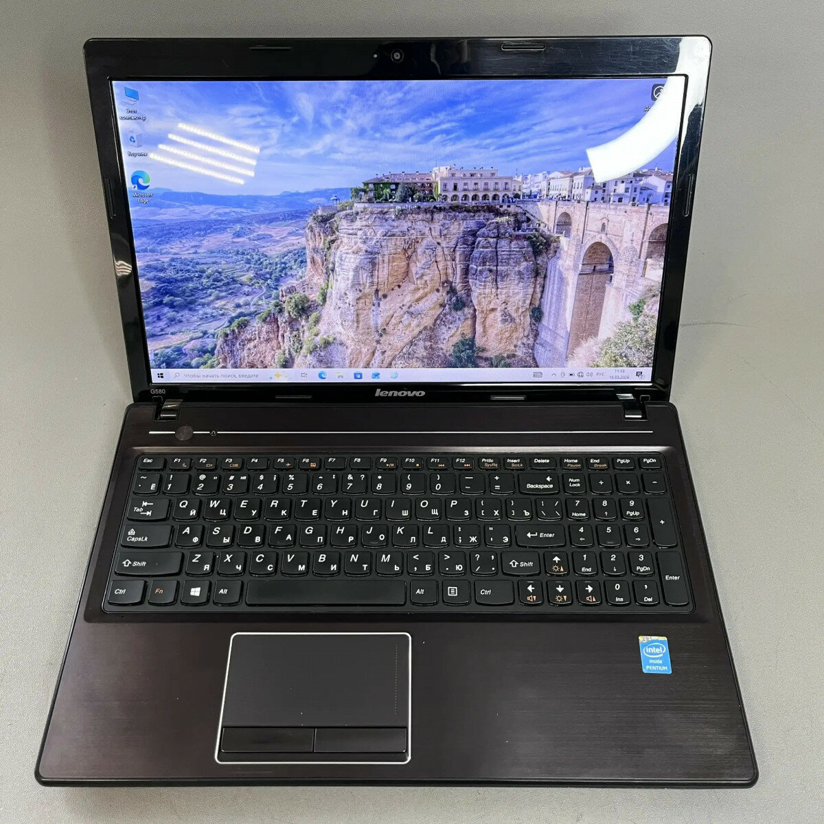 15.6" Ноутбук Lenovo G580 черный