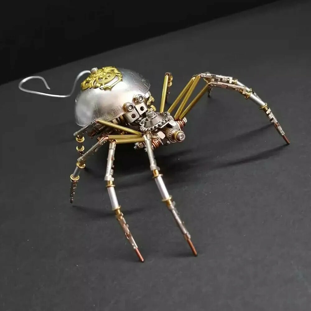 Сборная металлическая модель Механический паук : 3D-конструктор высокой сложности в стиле киберпанк