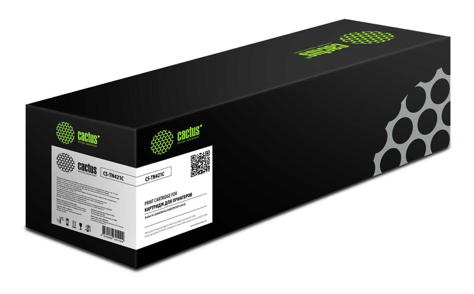 К-ж Brother TN-421C для HL-L8260CDW/HL-L8360CDW/DCP-L8410CDW/MFC-L8690CDW/MFC-L8900CDW, 1800стр, Cactus