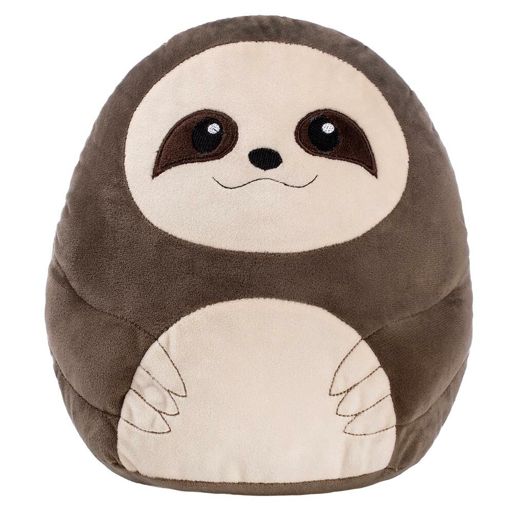 Мягкая игрушка "Ленивец" Fancy 23см, плюшевая антистресс подушка для обнимания, коричневая