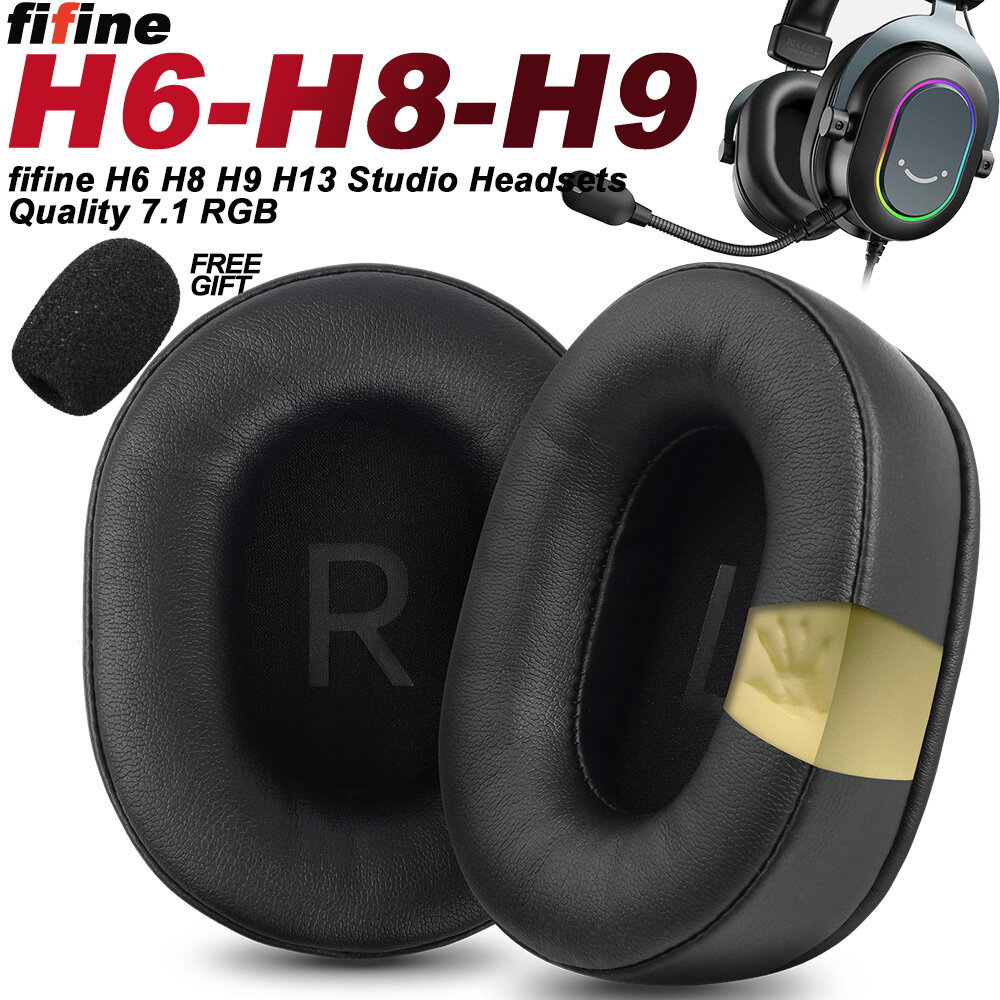 Амбушюры Fifine H6 H8 H9 H13 H16 High Quality 7.1 Протеиновая кожа и пена с эффектом памяти