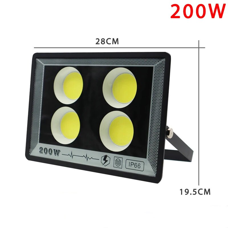 Светодиодный прожектор 200W COB, Cold White, IP66