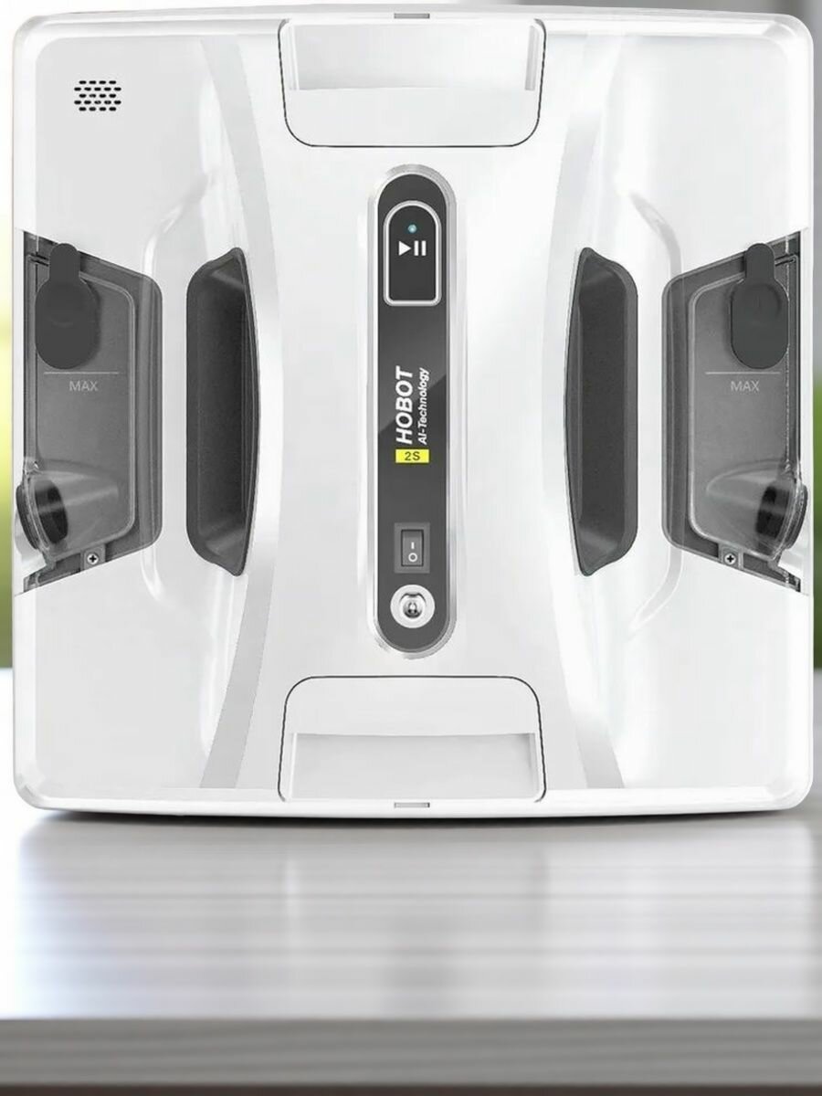 Робот-мойщик окон HOBOT 2S Ultrasonic, влажная/сухая уборка, 72 Вт, 52 мл, белый