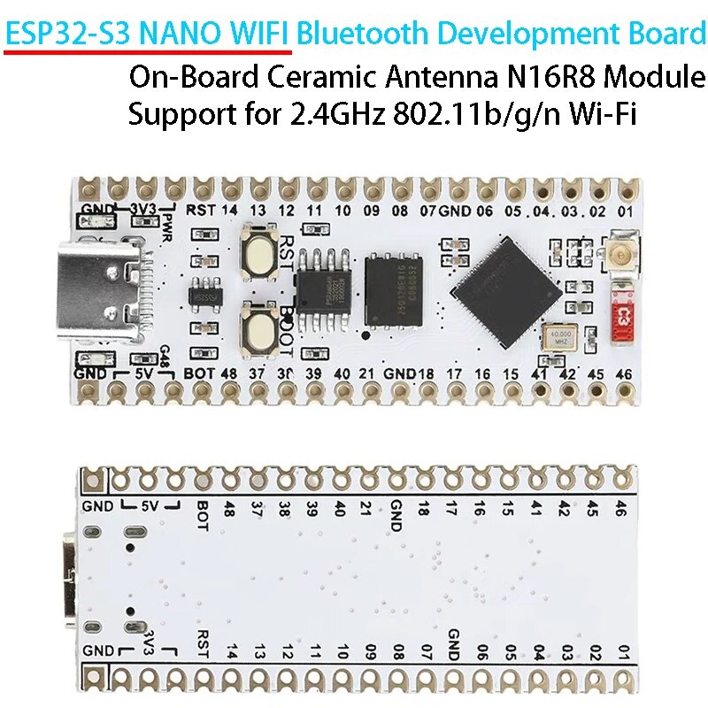 ESP32-S3 NANO WIFI Bluetooth модуль PENGHEKEJI