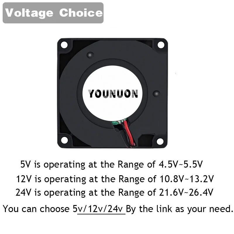 YOUNUON 4010 5V Hydraulic 6500RPM 2PIN вентилятор — фото 1