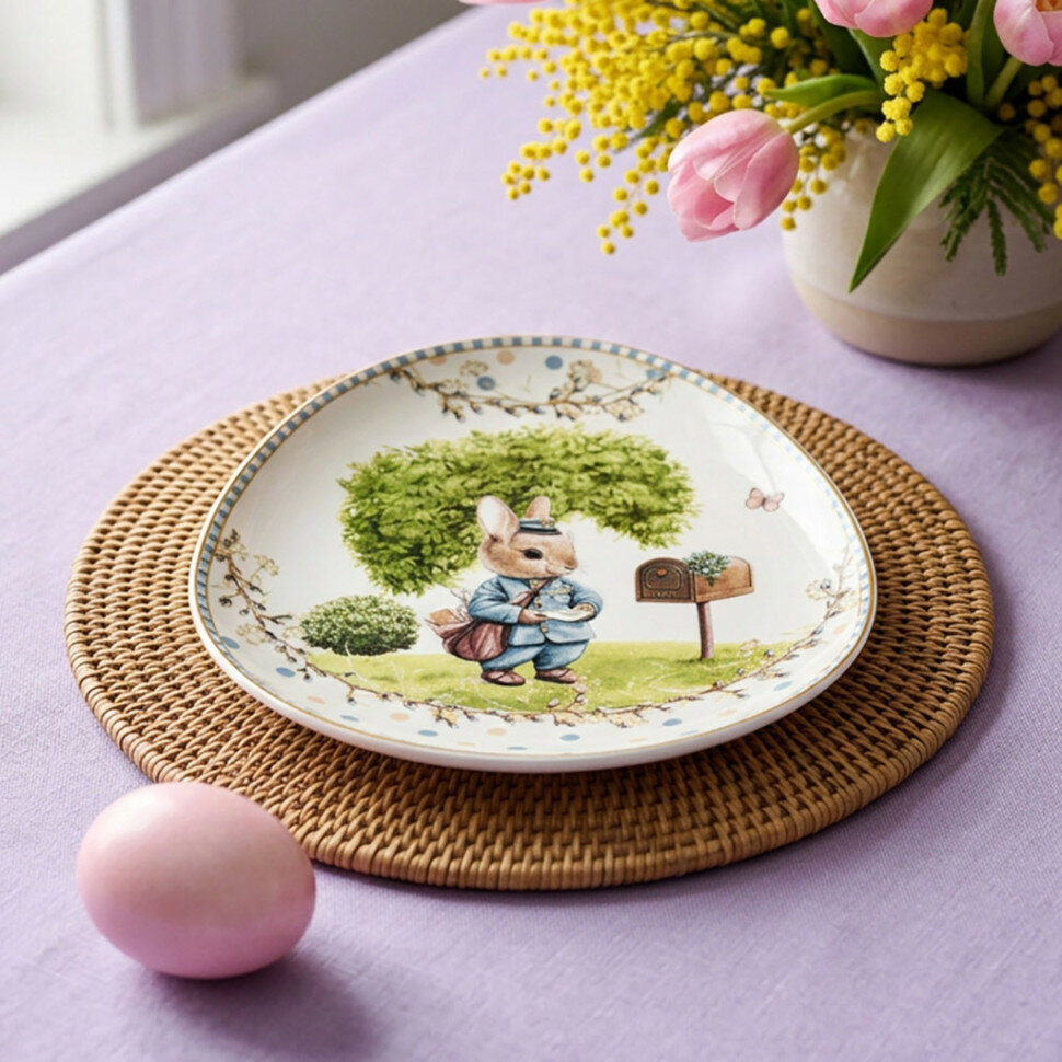 16102 FISSMAN Тарелка EASTER 20см (фарфор)