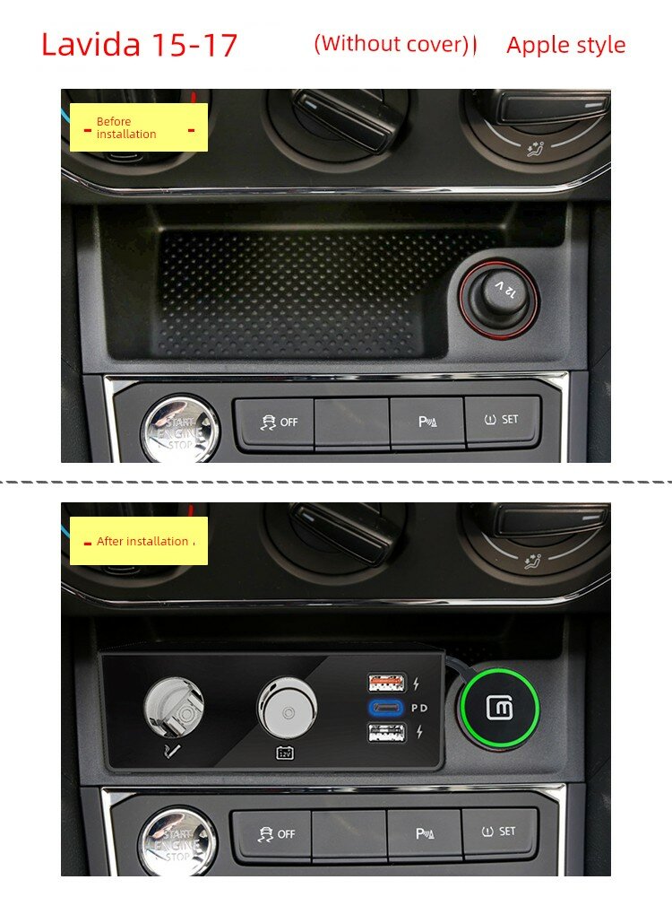 Универсальный автомобильный USB-адаптер для Volkswagen Lavida Langaing 2015-2017, Apple